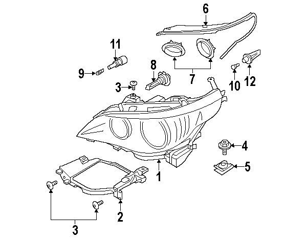 BMW 63127187952 GENUINE OEM Bulb socket with bulb f parking light | eBay