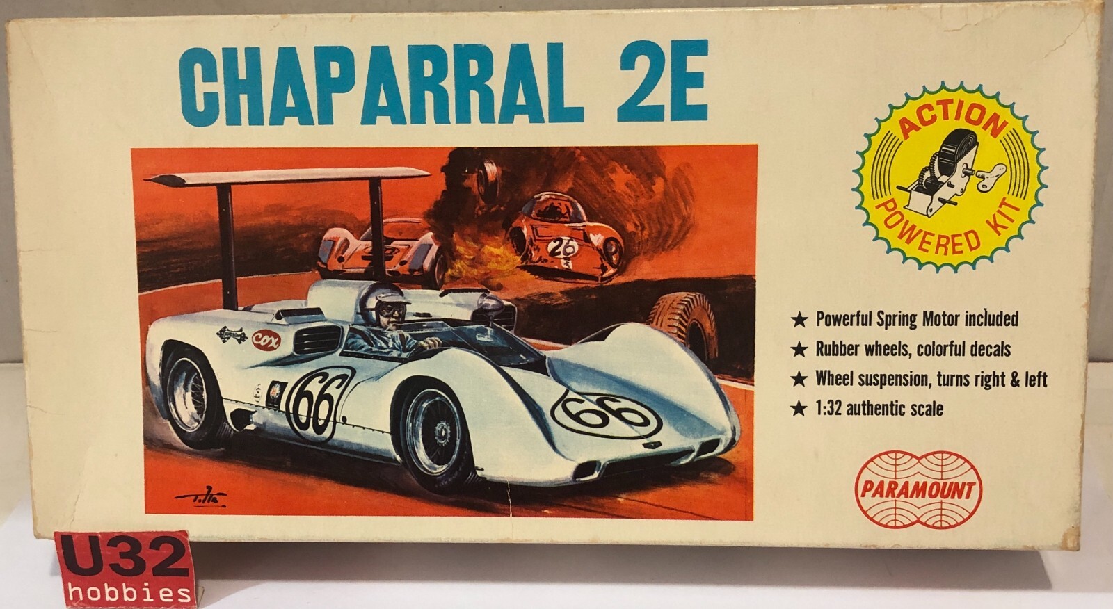 Paramount 2008:100 Kit 1/32 Chaparral 2 E #66 Mit Motor Inkl | eBay.de