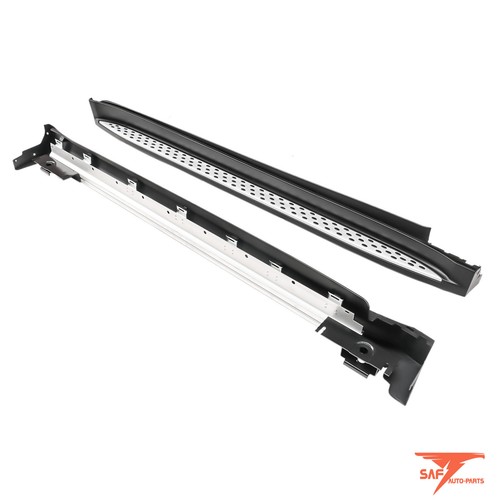 2x Running Boards Side Step Nerf Bar Silver For Mercedes Benz M-Class ...