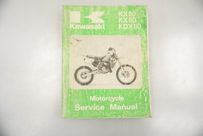 1988 Kawasaki KX 60 KX 80 KDX 80 OEM Motorcycle Service Manual 99924 ...