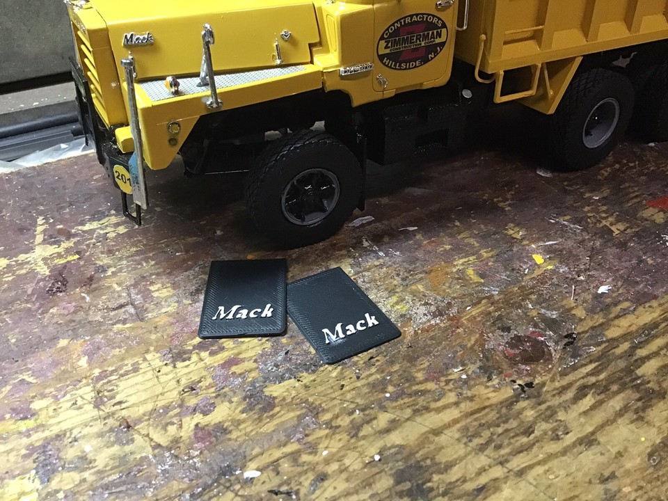 MACK DM 800 JERSEY MACK 1/25 SCALE Rubber Mud Flaps | eBay
