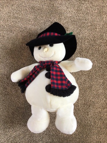 Vintage 1997 Target SNOWDEN Plush Stuffed Christmas Snowman ...