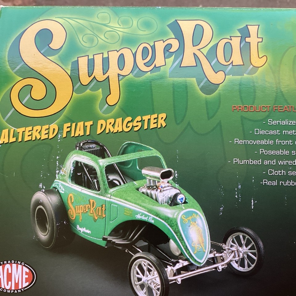 Acme Diecast 1/18 Scale SUPER RAT for AA/Fuel Bantam Gasser NHRA NIB | eBay