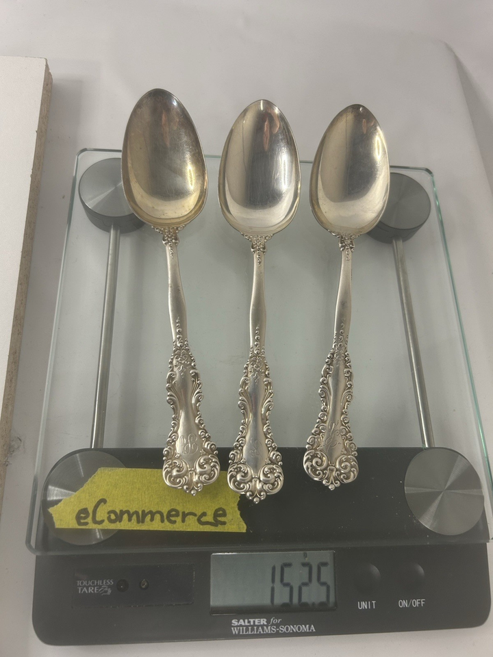11 Pcs Engraved Sterling Silverware Set ~533g | eBay