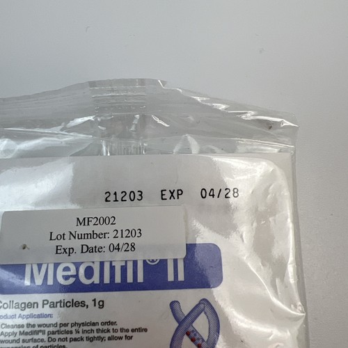 Medifil II Collagen Particles 5 Sealed 1 Gram Packets Expire 4/2028 ...