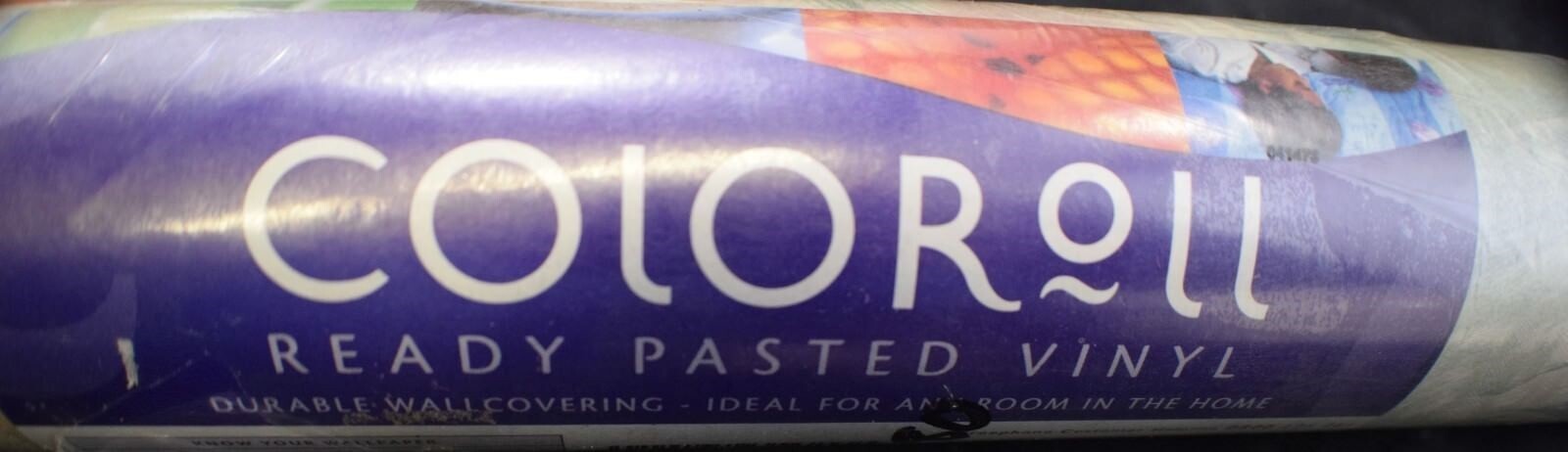 Coloroll Ready Pasted Vinyl Floral Watercolor Paint 356868 Pink Blue ...