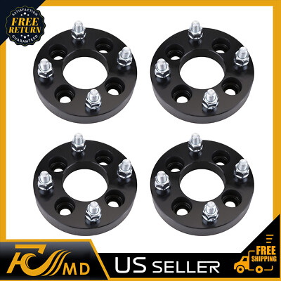 4PCS | 1" 4X100 TO 4X4.5 WHEEL ADAPTERS SPACERS | 4 LUG 4X100 TO 4X114 ...
