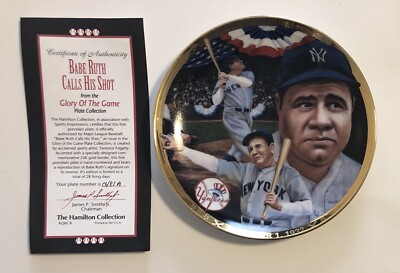 Sports Impressions Babe Ruth Calls His Shot 6.5” Plate 0481A | eBay