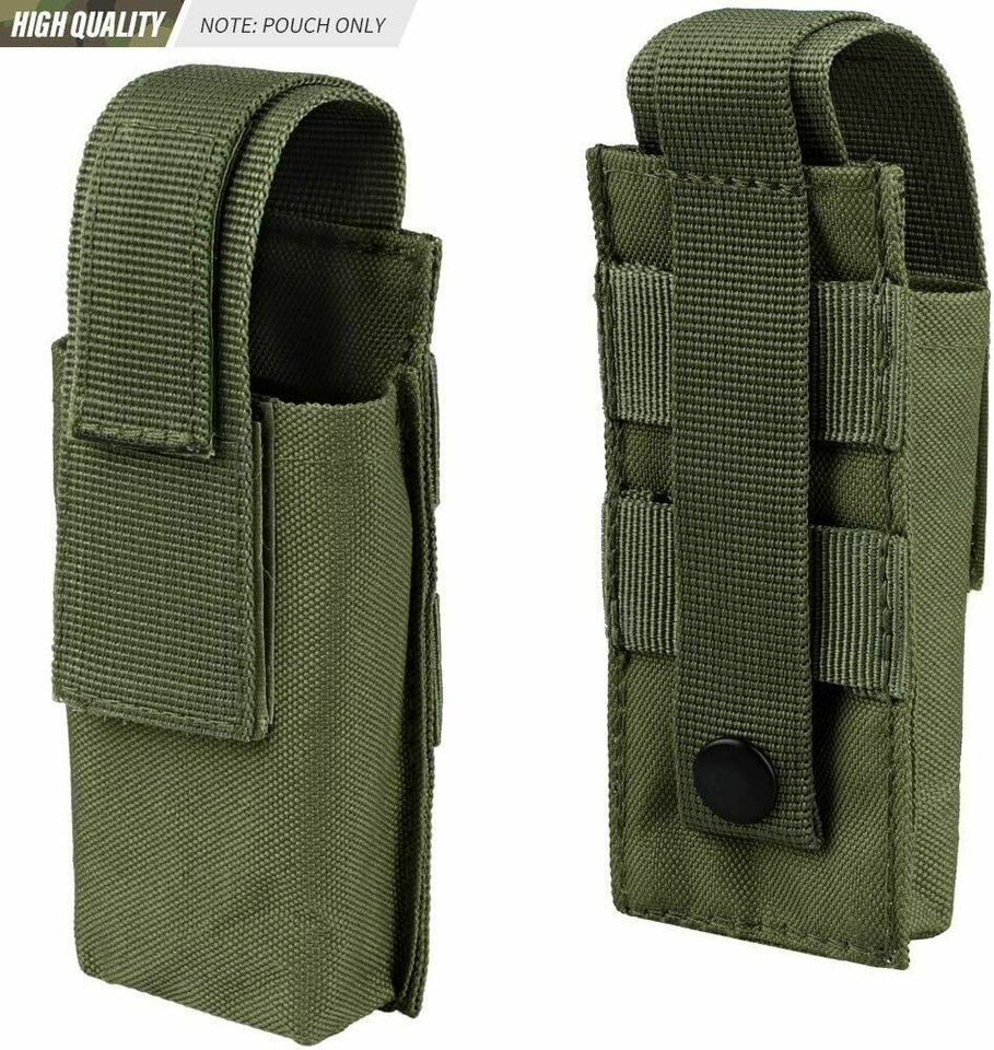 Tactical Molle Flashlight Holder Belt Holster Flashlight Pouch Torch ...