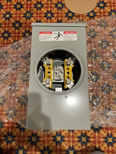 Cooper B-Line 204 MS68 200A, 1P, 4 Jaw, Meter Socket | eBay