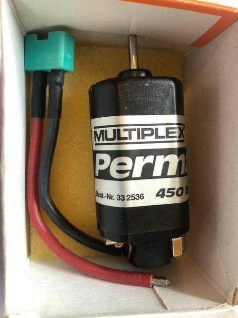 MULTIPLEX PERMAX 450 TURBO BRUSHED ELECTRIC MOTOR 6-8.4v FOR MODEL ...