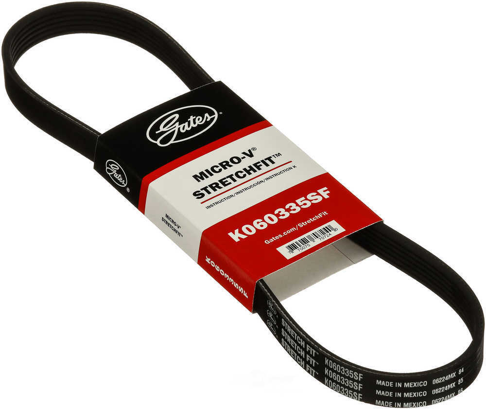Serpentine Belt-Premium OE Stretch Fit Micro-V Belt Gates K060335SF | eBay