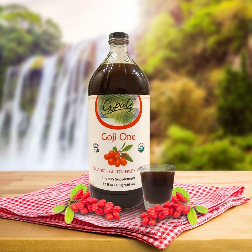 Gopals 100 % PURE Organic GOJI One Berry Juice Liquid Super Fruit 32oz ...