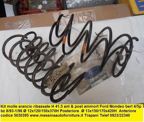 Front Rear Suspension Springs Set Ford Mondeo MK1 | eBay