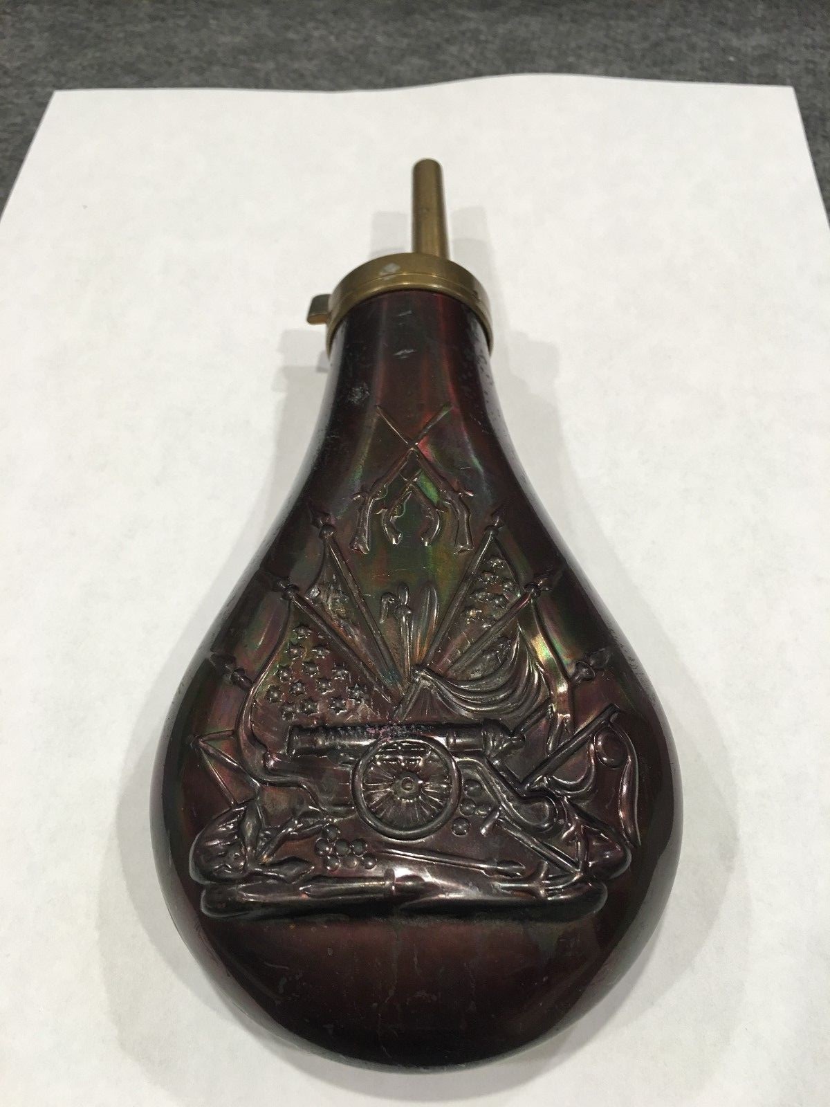 Powder Flask Civil War Replica Reproduction Dispenser Musket | eBay