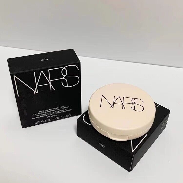 Nars Pure Radiant Protection Aqua Glow Cushion Foundation case&refill # ...