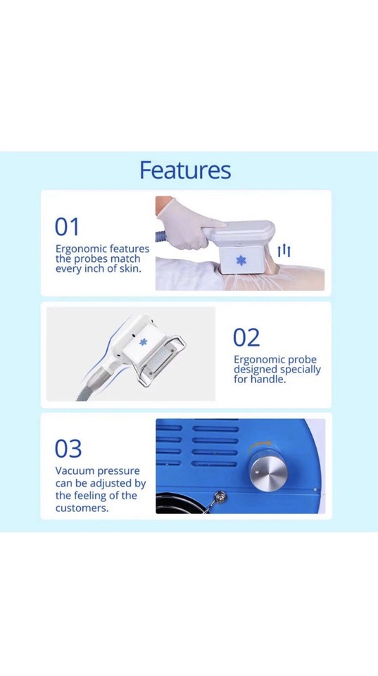 Dual Handles Fat Removal Cool Cellulite Machine Body Contour Cool Fat ...