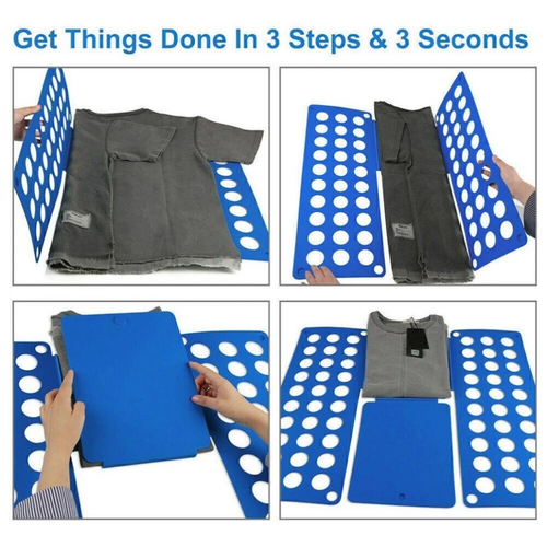 Clothes Folder Magic Folding Board Laundry T Shirt Fast Fold Flip For ...