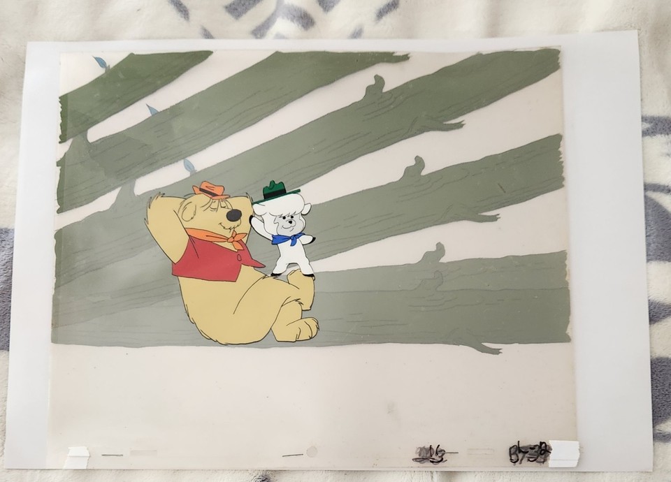 BRISTLEHOUND & LAMBSY 1969-71 HANNA BARBERA ANIMATION PRODUCTION CEL W ...
