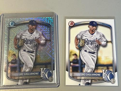 2025 Bowman Chrome Jac Caglianone RcMega Box Mojo Refractor SP + Base ...