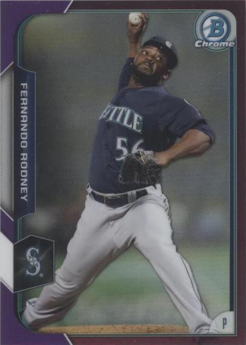 2015 Bowman Chrome - Fernando Rodney #117 Purple Refractor /250 for ...