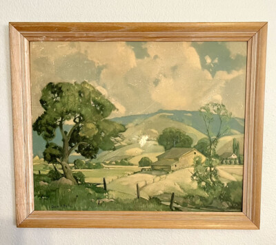 24x30 ORRIN AUGUSTINE WHITE “SPRINGTIME IN THE VALLEY” Landscape ...
