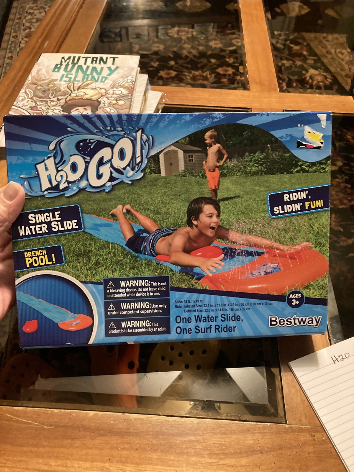 Bestway H20 GO! Single Water Slide* Drench Pool* 18 Feet*New*Free ...