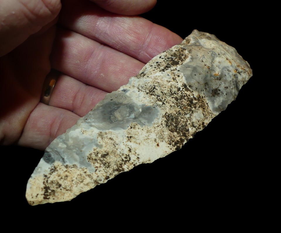 ARCHAIC KNIFE MORGAN CO MISSOURI MOZARKITE INDIAN ARROWHEAD ARTIFACT ...