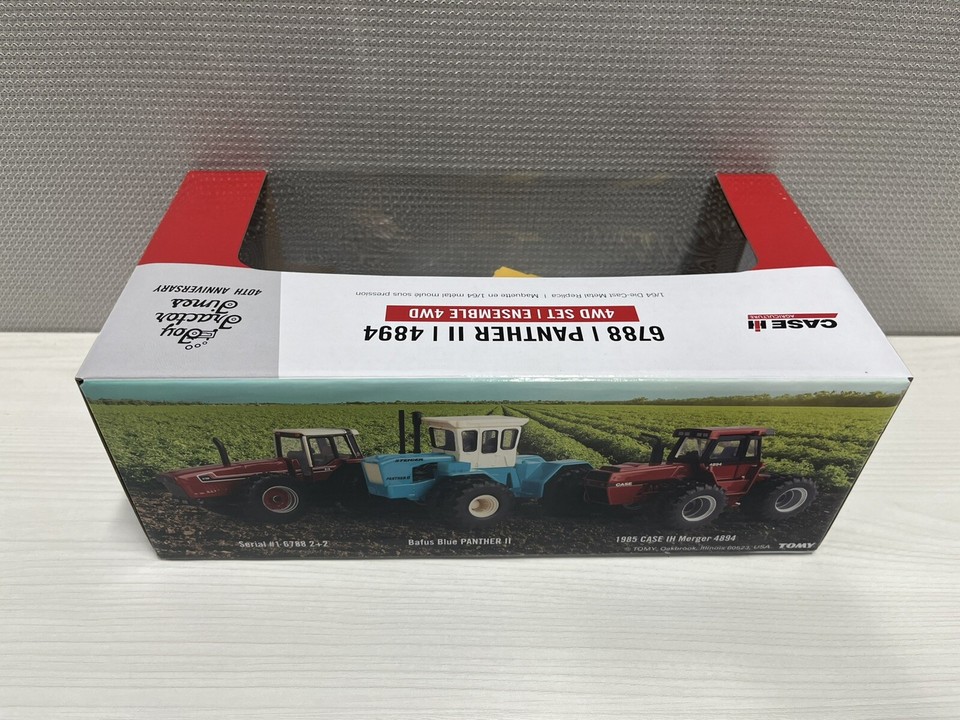 1:64 Case IH & IH 4WD 3 Piece Toy Tractor Times Edition - Industrial ...