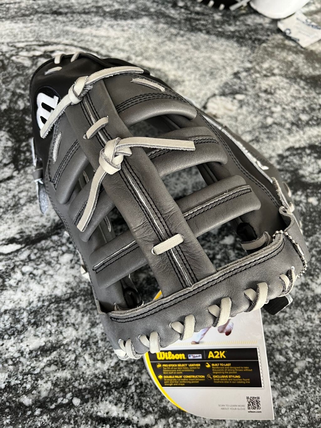 WILSON A2K 2800 PRO STOCK SELECT FIRST BASE (1B) MITT / GLOVE 12" RH ...