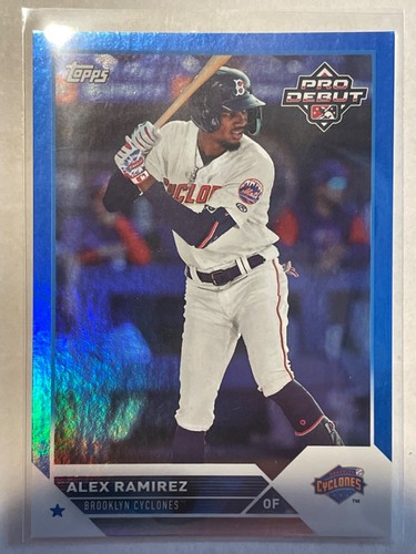 Alex Ramirez 2023 Topps Pro Debut Blue Foil /150 PD-182 Brooklyn ...