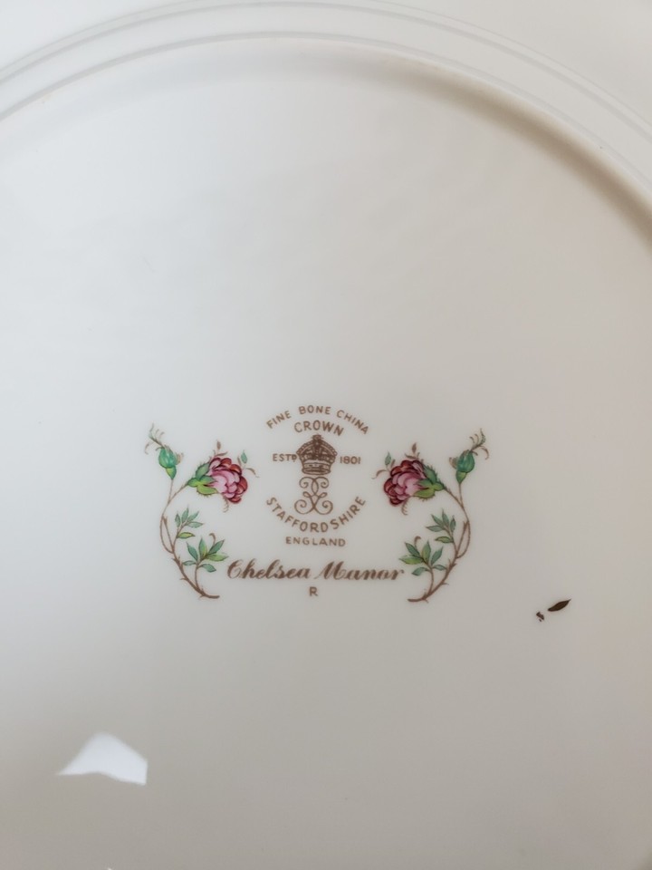 Crown Chelsea Manor Fine Bone China Staffordshire England Discontinued ...