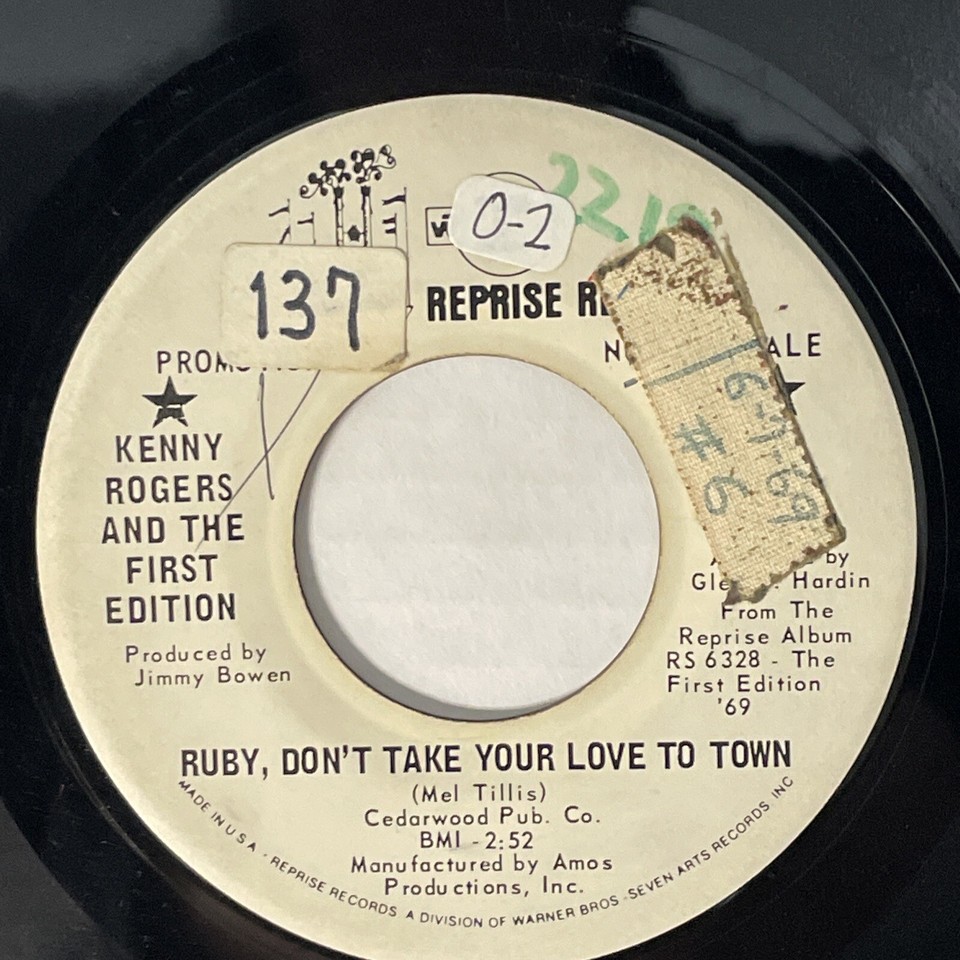 Kenny Rogers Ruby, Don't Take Your Love To Town / Girl Get Ahold ...
