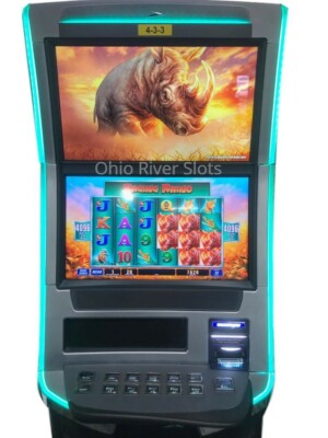 Williams Bluebird Blade Raging Rhino slot machine (Free Play, Handpay ...