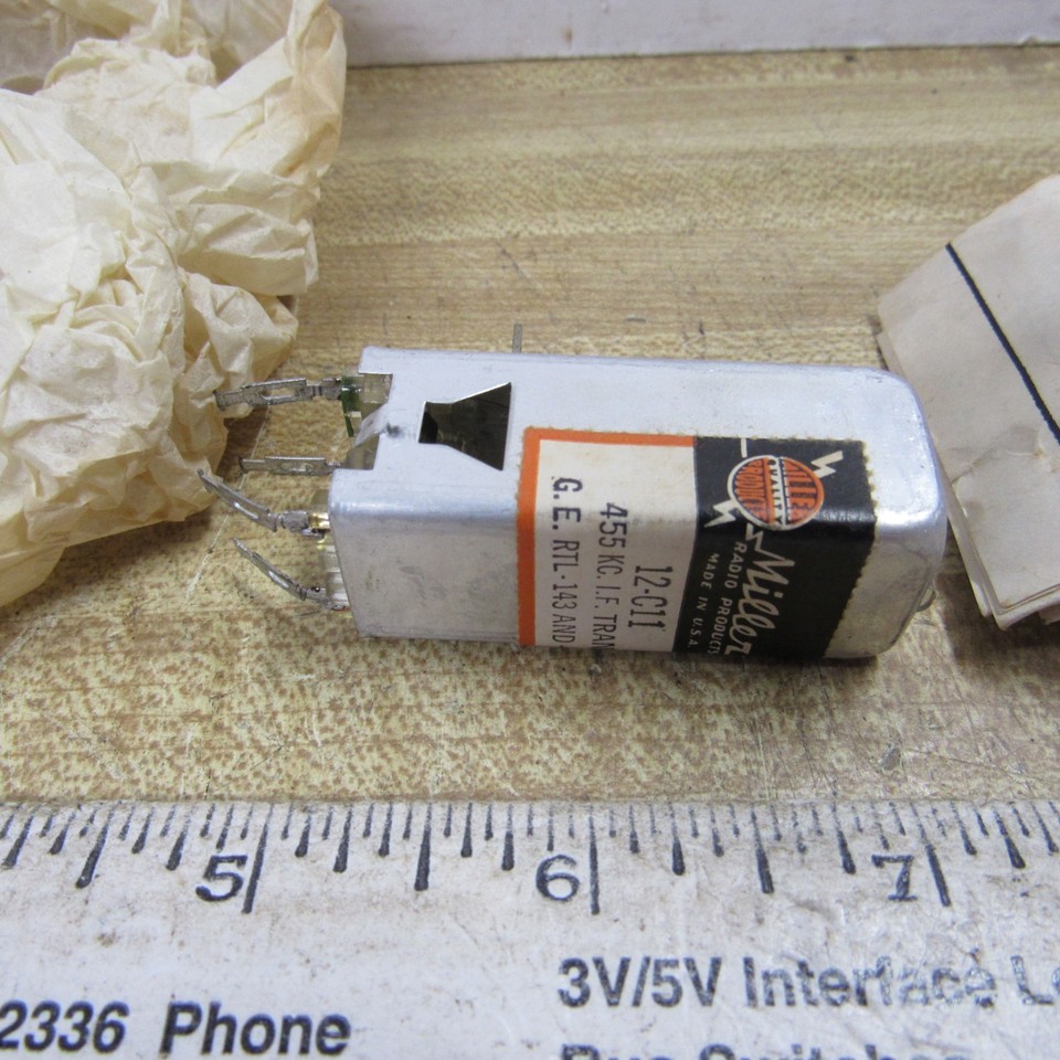 TRANSFORMER IF tube type 455 KHz MILLER 12-C11 Transformer | eBay