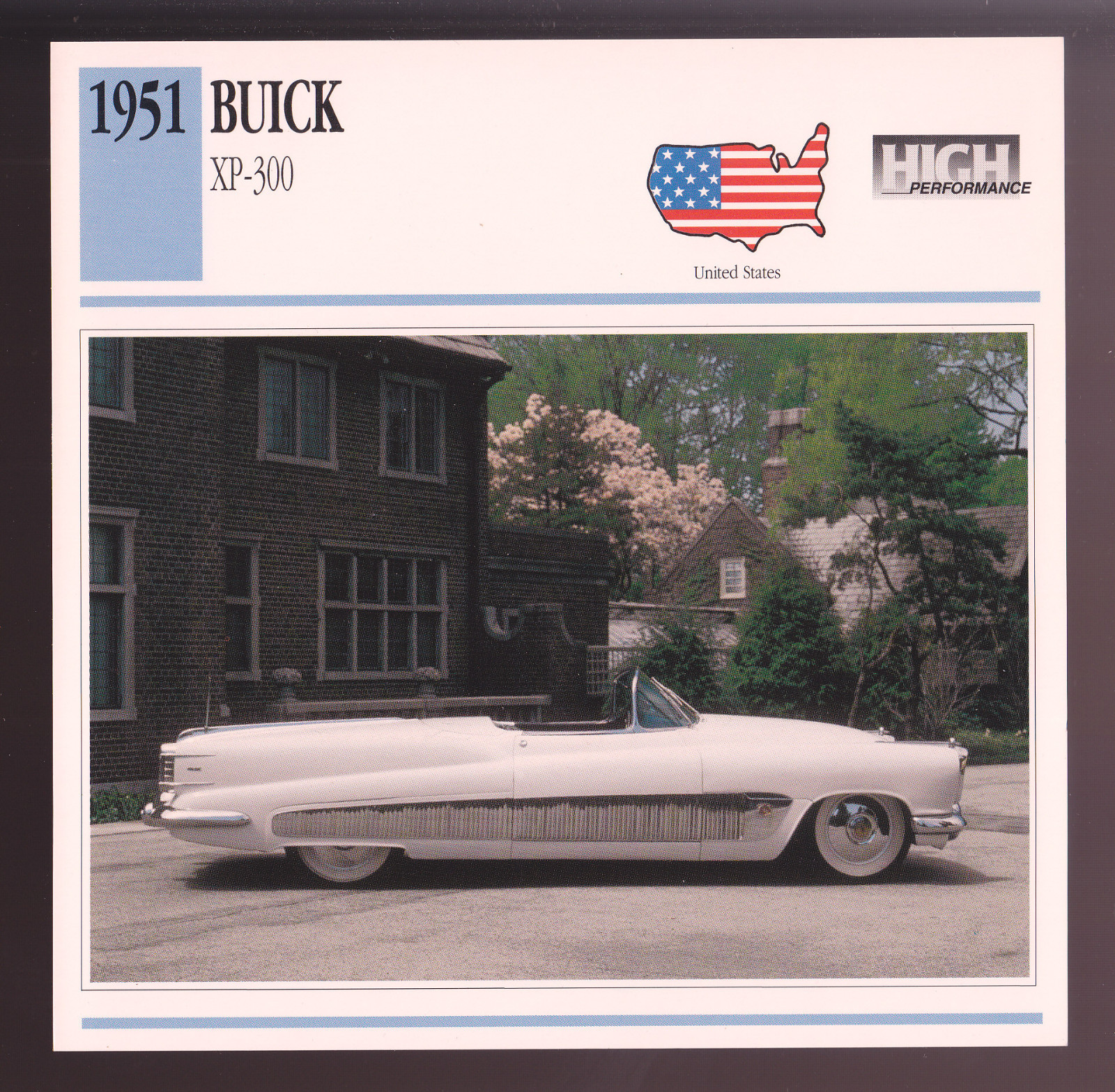 1951 Buick XP-300 Convertible Show Dream Car Photo Spec Sheet Info Stat ...