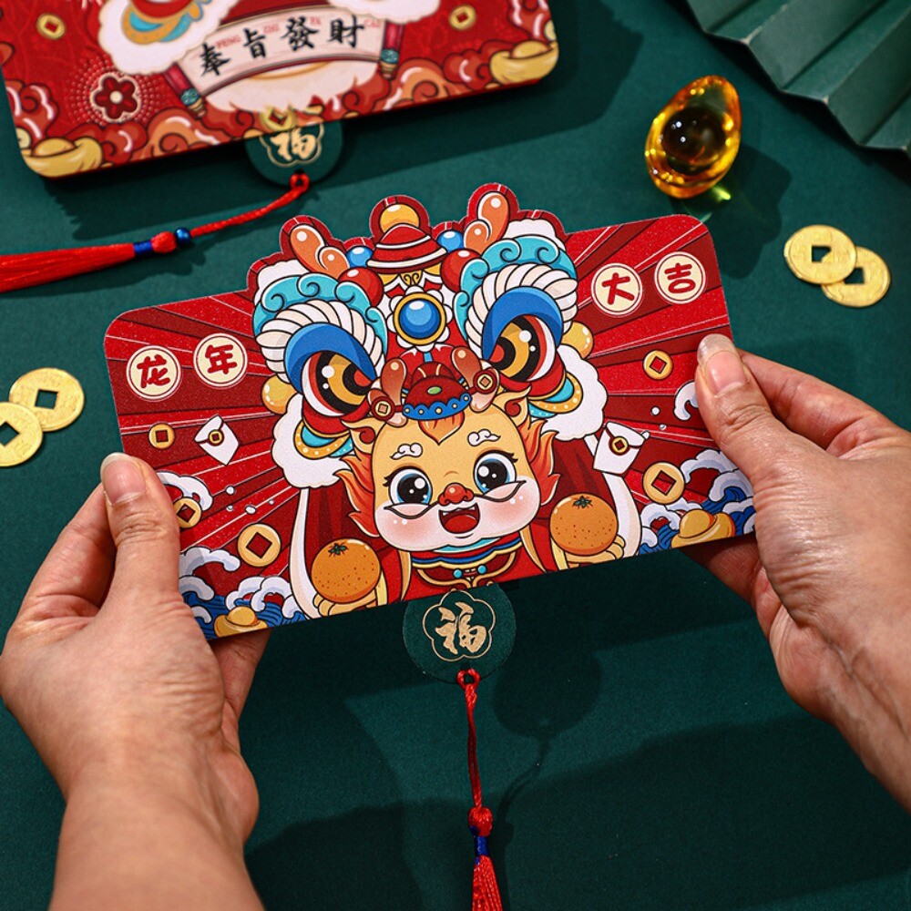 Paper New Year Angpao CNY Angpaw Luck Money Bag Gilding Red Envelope | eBay