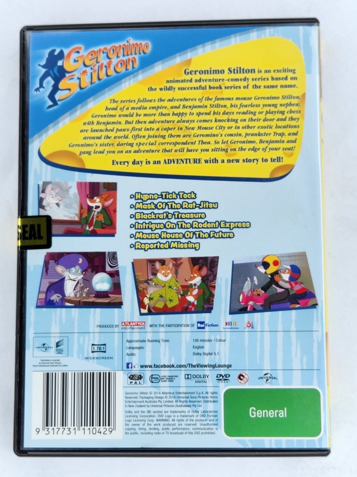 Geronimo Stilton Vol 2: Intrigue On The Rodent Express - DVD Region 2 4 ...
