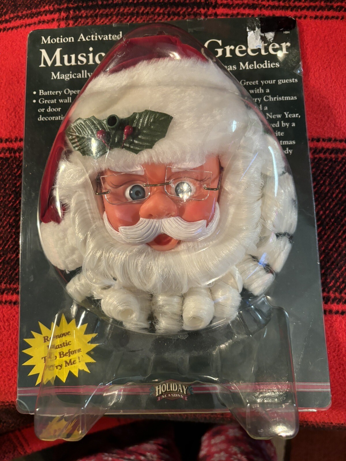 NEW RARE MOTION ACTIVATED MUSICAL SANTA GREETER SPEAKS & PLAYS 10 XMAS ...