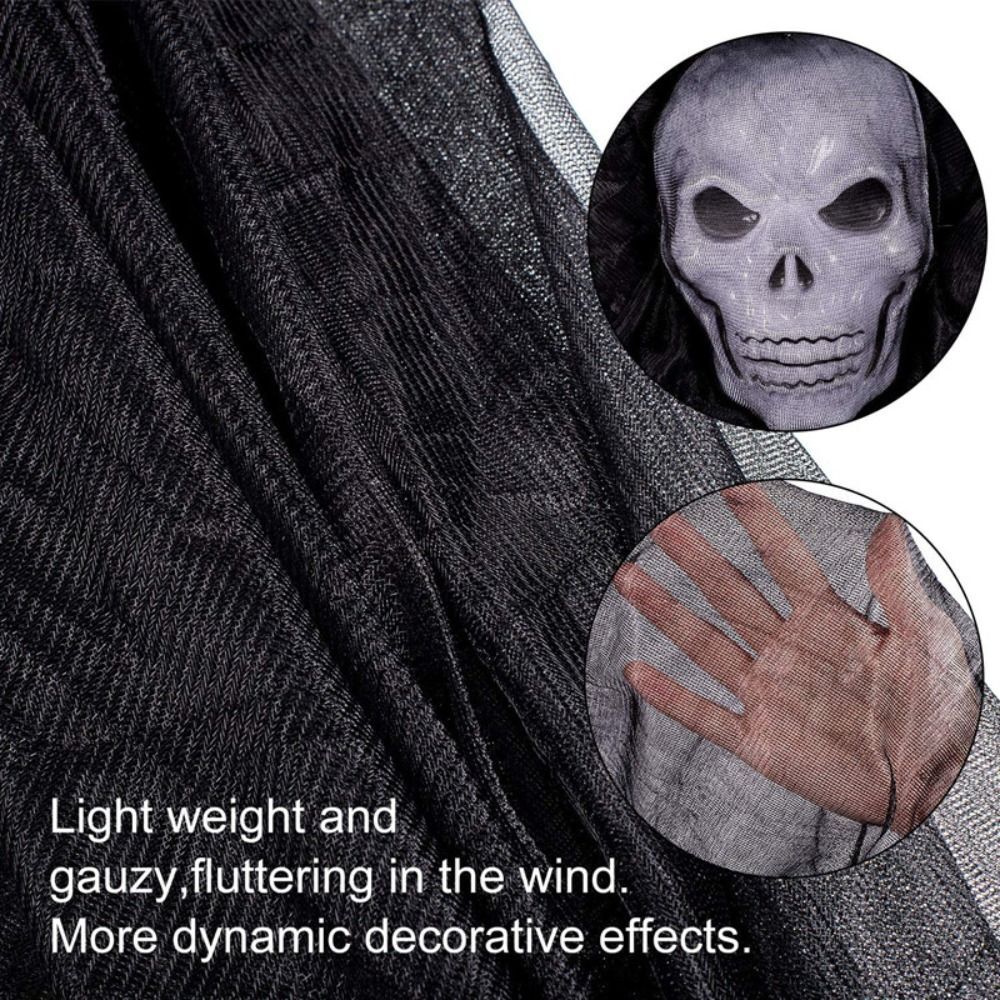 Terror Halloween Hanging Skull Head Ghost Front Door Horror Props Home ...