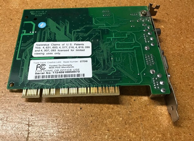 Creative Labs CT7240 PCI Video Decoder Module Card Unit for sale online ...