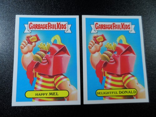 McDonald's Happy Meal Spoof Garbage Pail Kids 2 Card Set | eBay