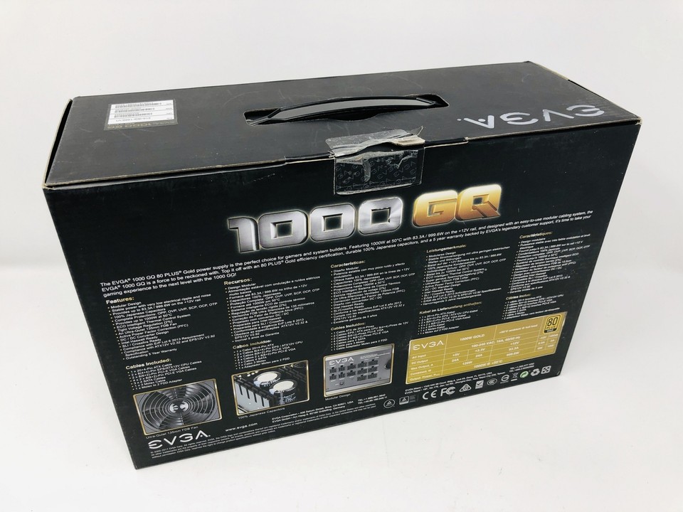 EVGA 1000 GQ 1000W Gold PSU w/Box + All Cables | 1yr Warranty, Fast ...