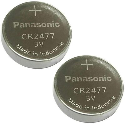 Panasonic 2PC CR2477 3V Lithium Cell Battery, CR-2477, 3 Volts | eBay