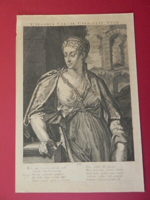 Caesonia, wife of Emperor Caligula, Cesonia Bulino engraving | eBay UK