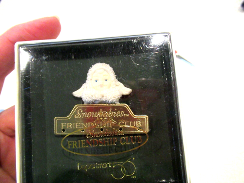 Snowbabies Friendship Club Dept. 56 pin, NIB, advertising | eBay