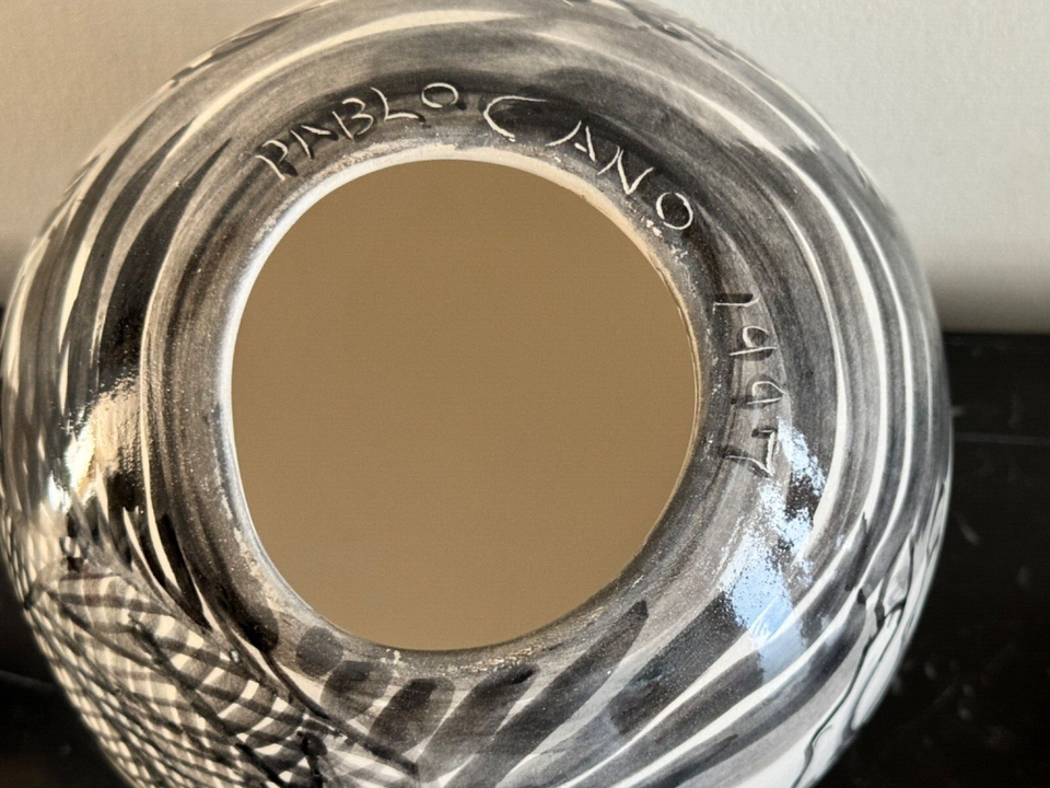 Pablo Cano Cuban-American Artist 1997 Hand Painted Pottery Vase or ...