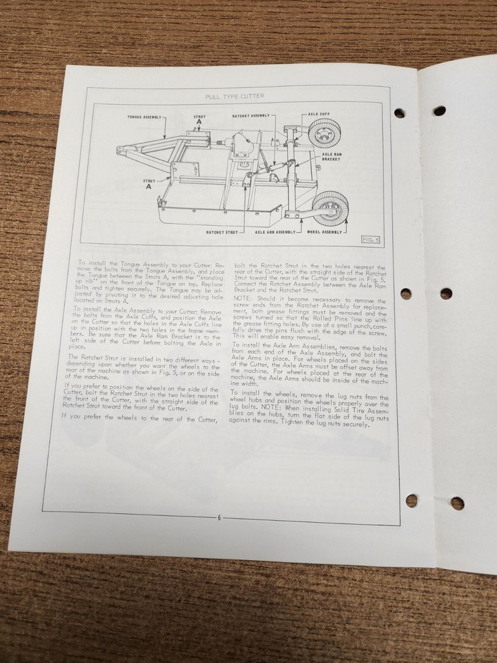 Bush Hog Model 266 Owner's Manual Vintage | eBay