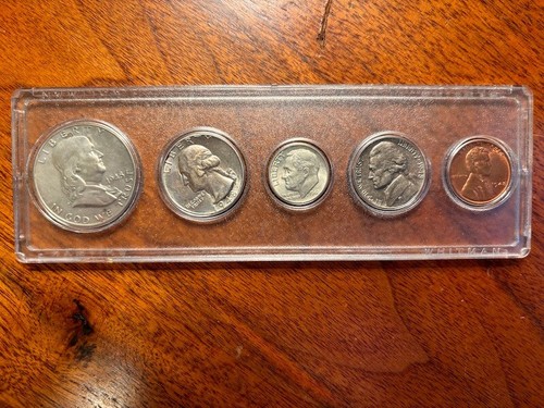 SPECTACULAR PHILADELPHIA 5 COIN MINT SET 90% SILVER BU COINS IN ...