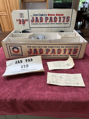 1970s Vintage JAC PAC 175 DELCO AIR SHOCKS NEW GM Delco Display Sign ...